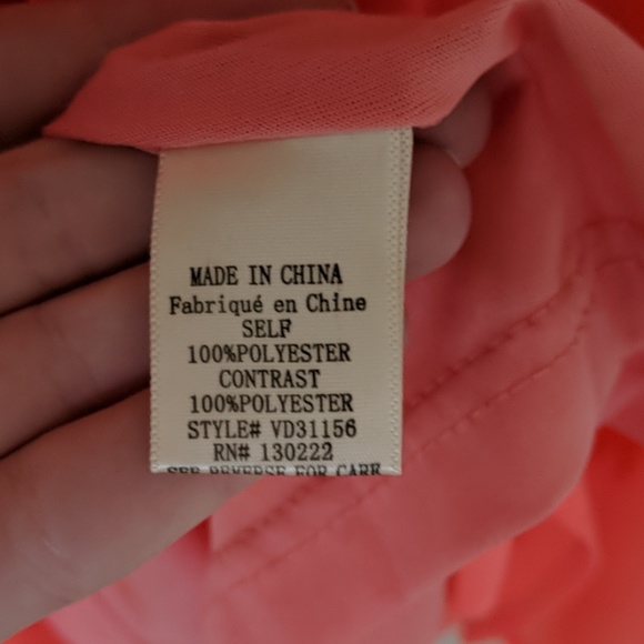 Very J | Dresses | Very J Coral Gathered Halter Shift Dress | Poshmark